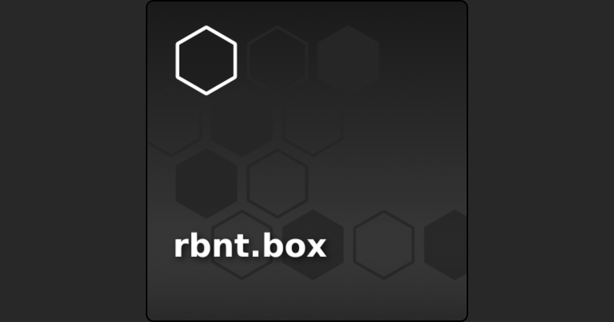 rbnt.box - Profile | .box